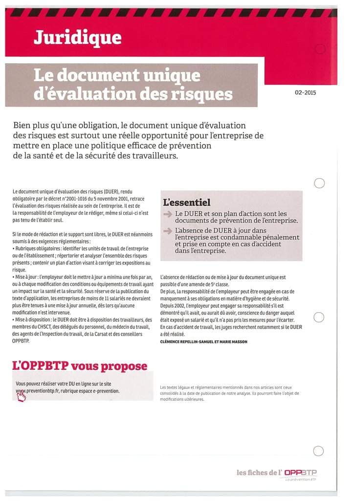 Document unique - CAPEB Haute-Savoie